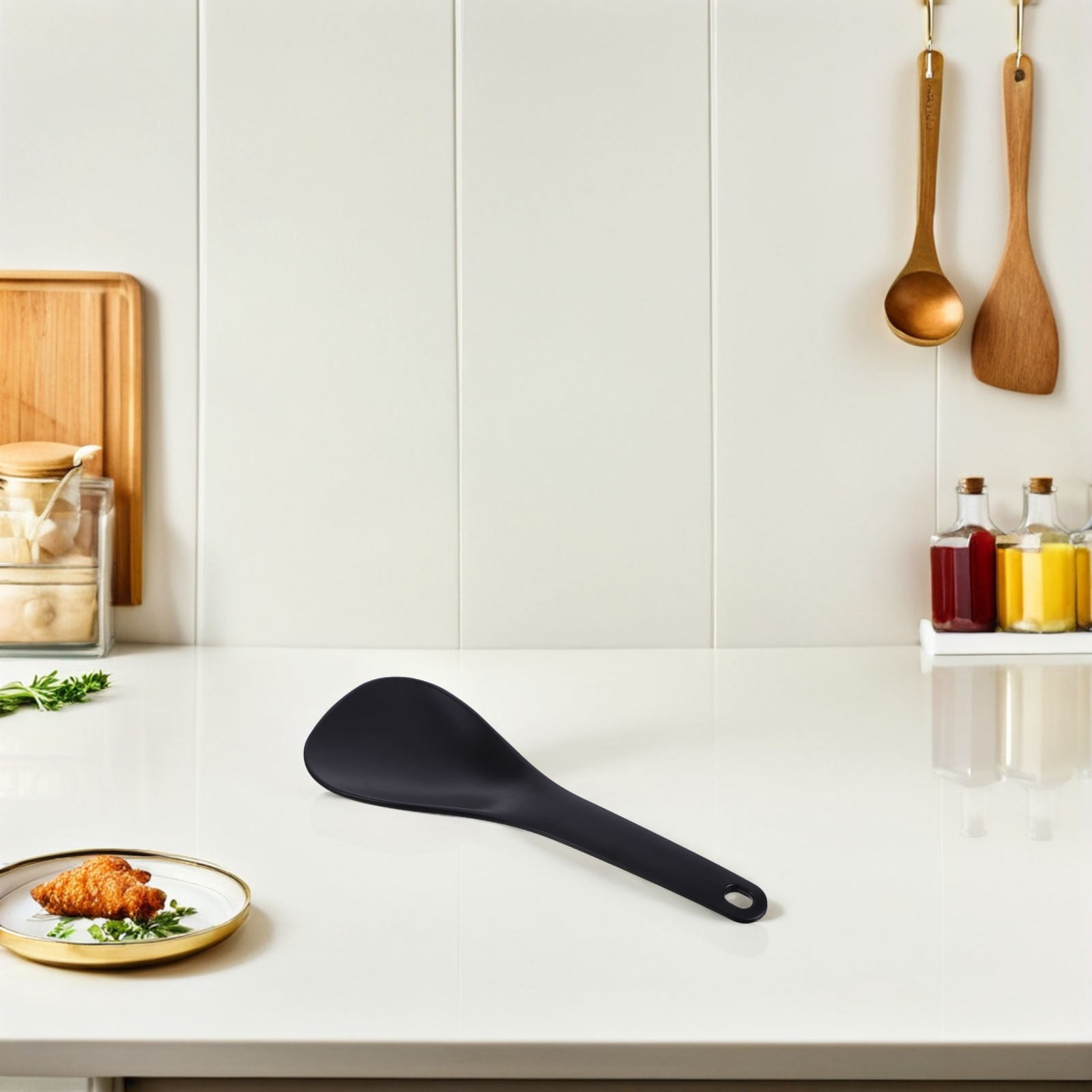 Non Stick Rice Serving Spoon Heat Resistant Rice Cooker Spatula Multi ...