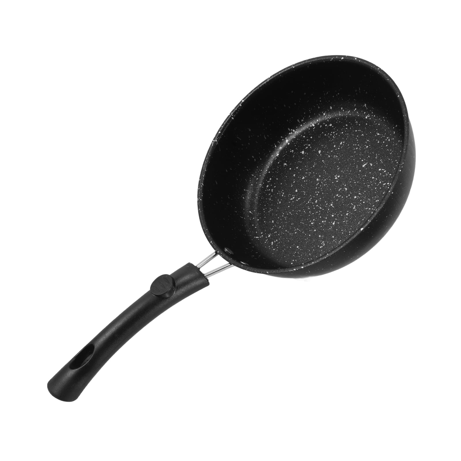 Black Nonstick Frying Pan with Handle for Induction Cooker and Home ...