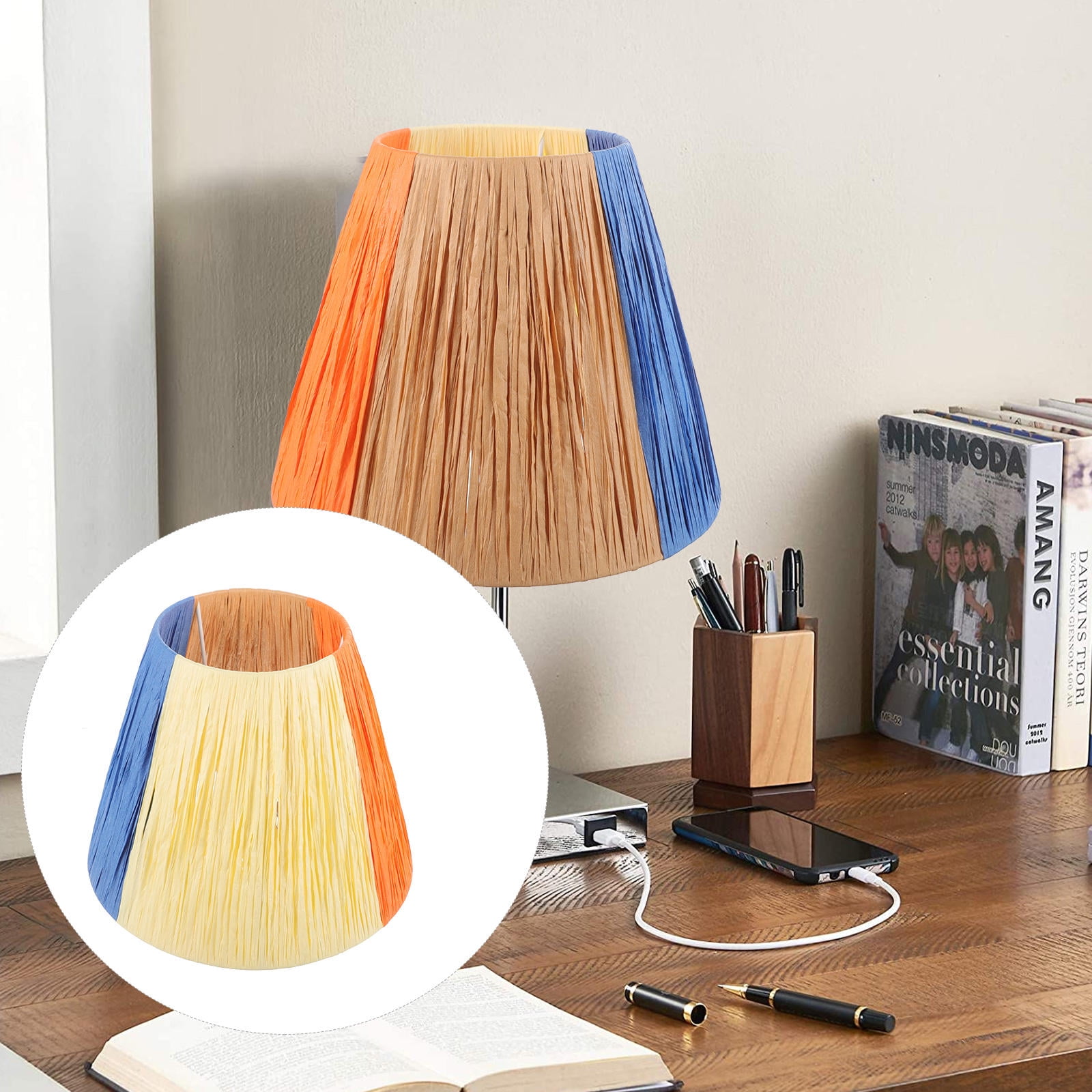 HOMEMAXS Nordic Style Lamp Shade Replacement Paper Lamp Shade ...