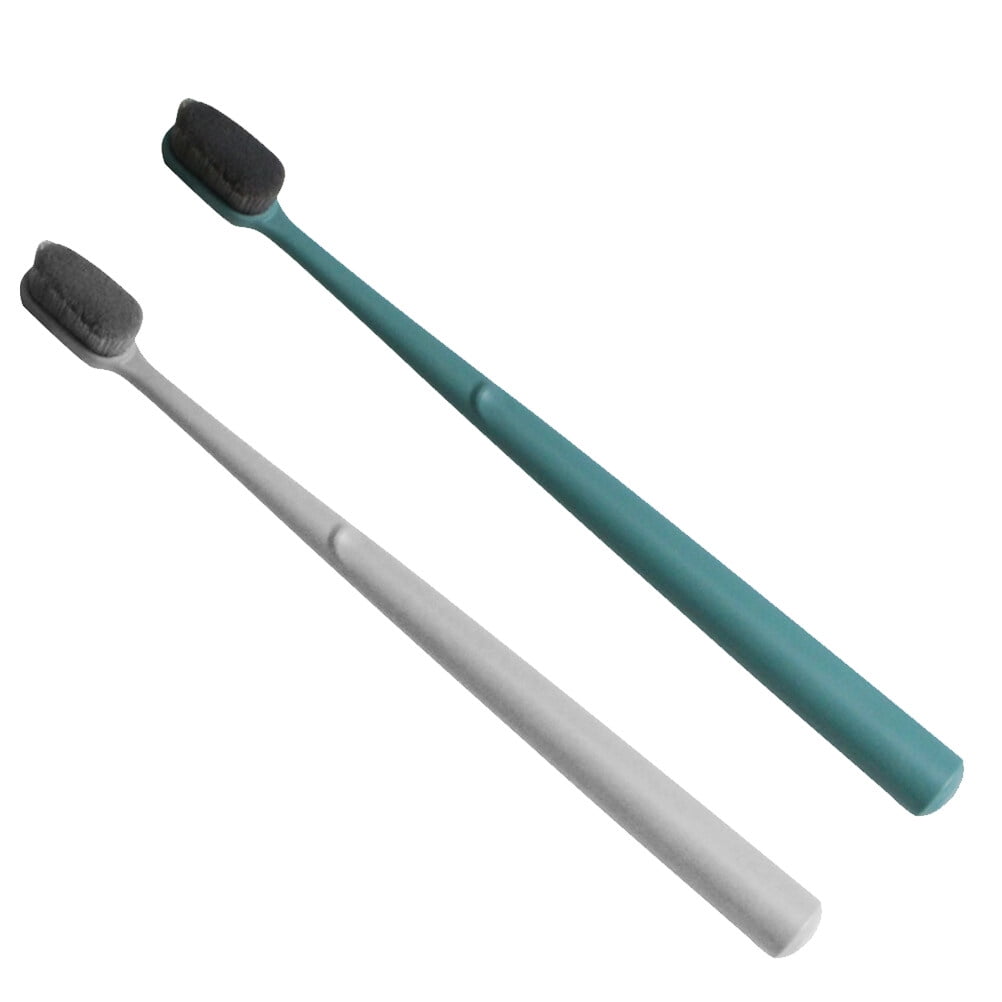HOMEMAXS Nylon Silk Toothbrushes for Adults with Soft Bristles and ...