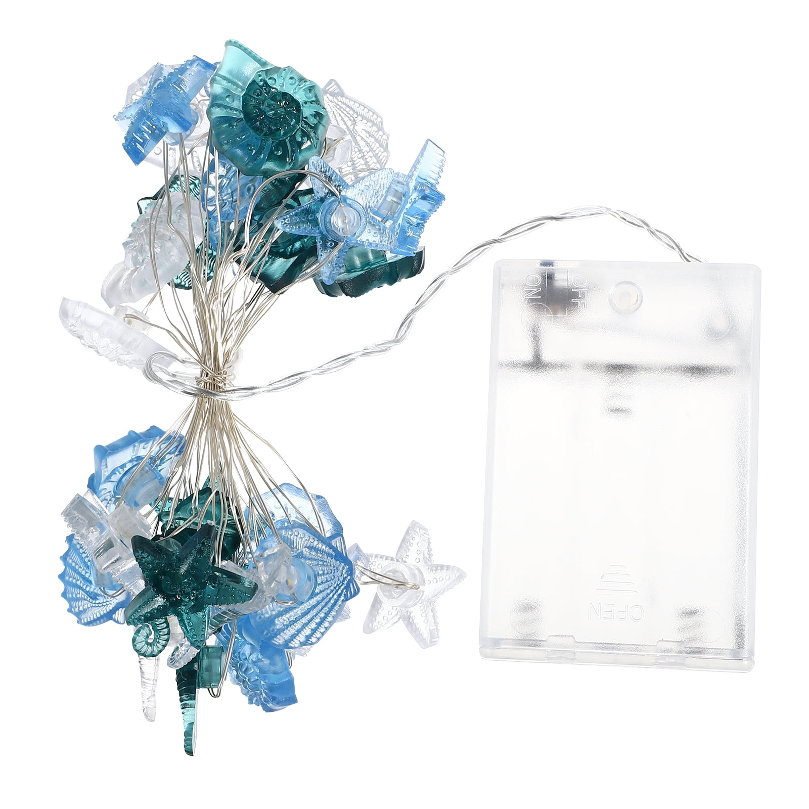 HOMEMAXS Ocean String Light Sea Shells Seahorse Conch Light Beach Theme ...