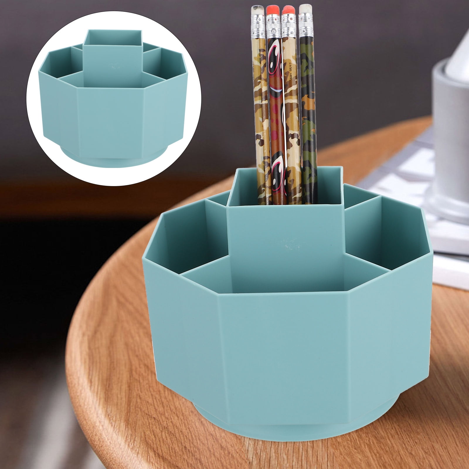 HOMEMAXS Office Organization Rotating Pen Holder Desktop Pencil ...