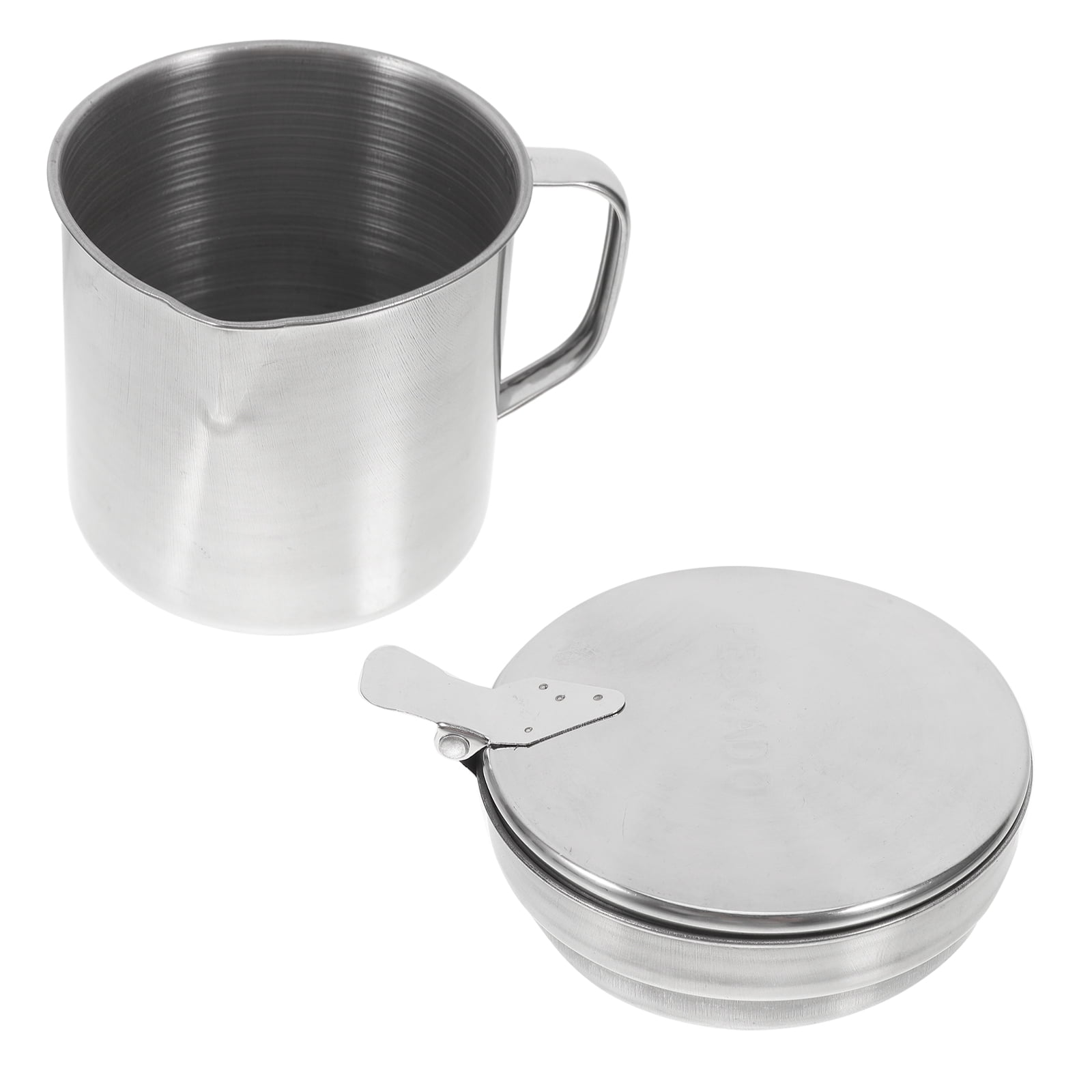 HOMEMAXS Oil Holder Grease Can For Kitchen With Strainer Ghee Container ...