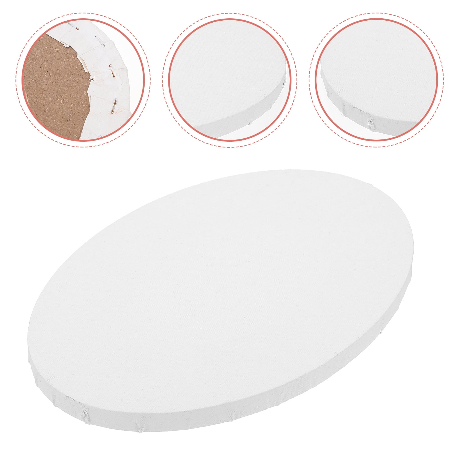 HOMEMAXS Oil Painting Frame Art Student Canvas Frame Oval Shape Canvas ...