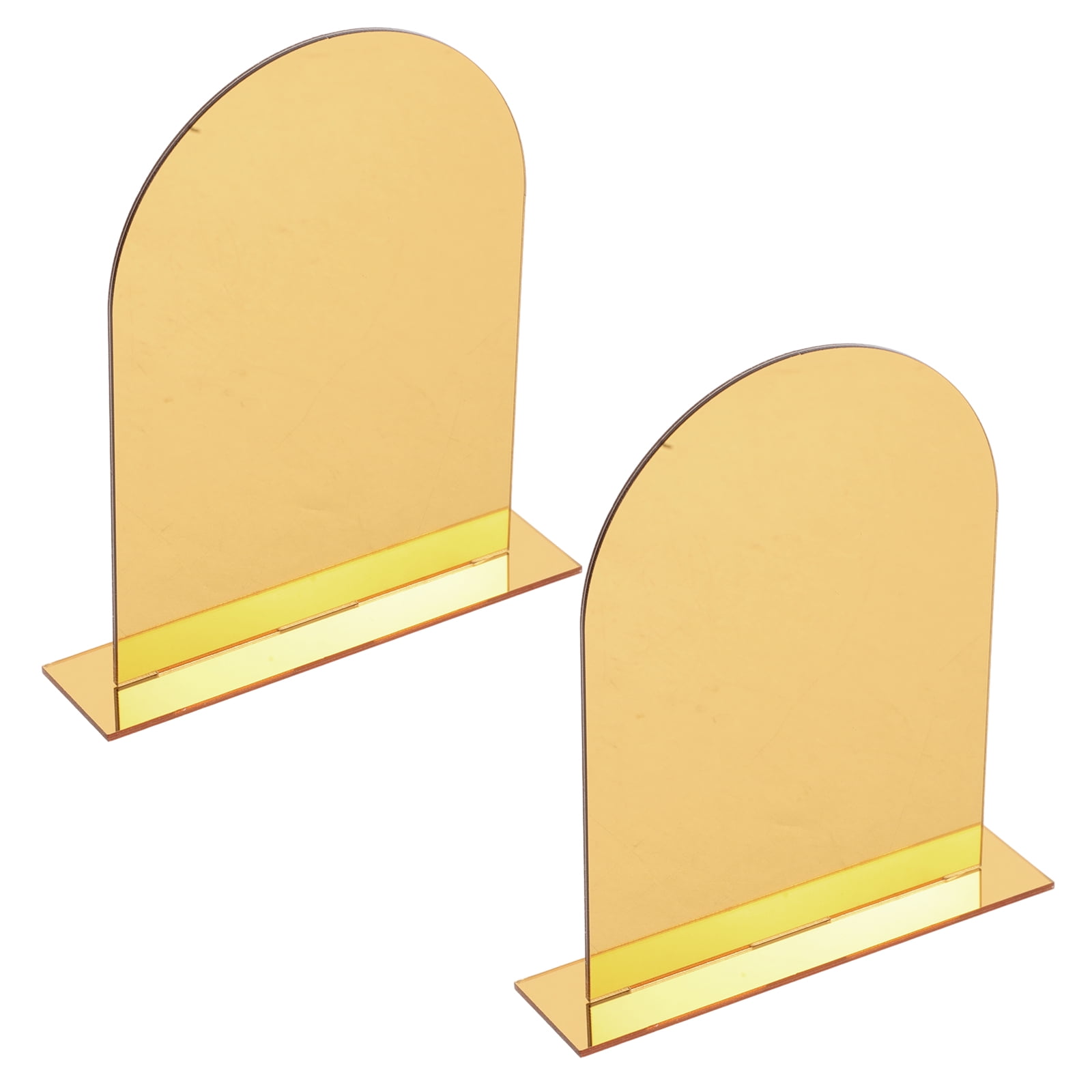 HOMEMAXS Orange Acrylic Bookends for Neat Book Storage and Organization ...