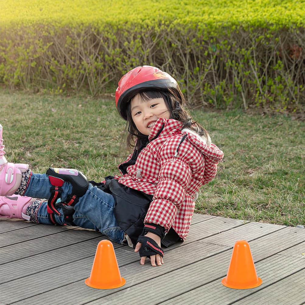 HOMEMAXS Orange Plastic Training Cones for Roller Skating Safe 25 ...
