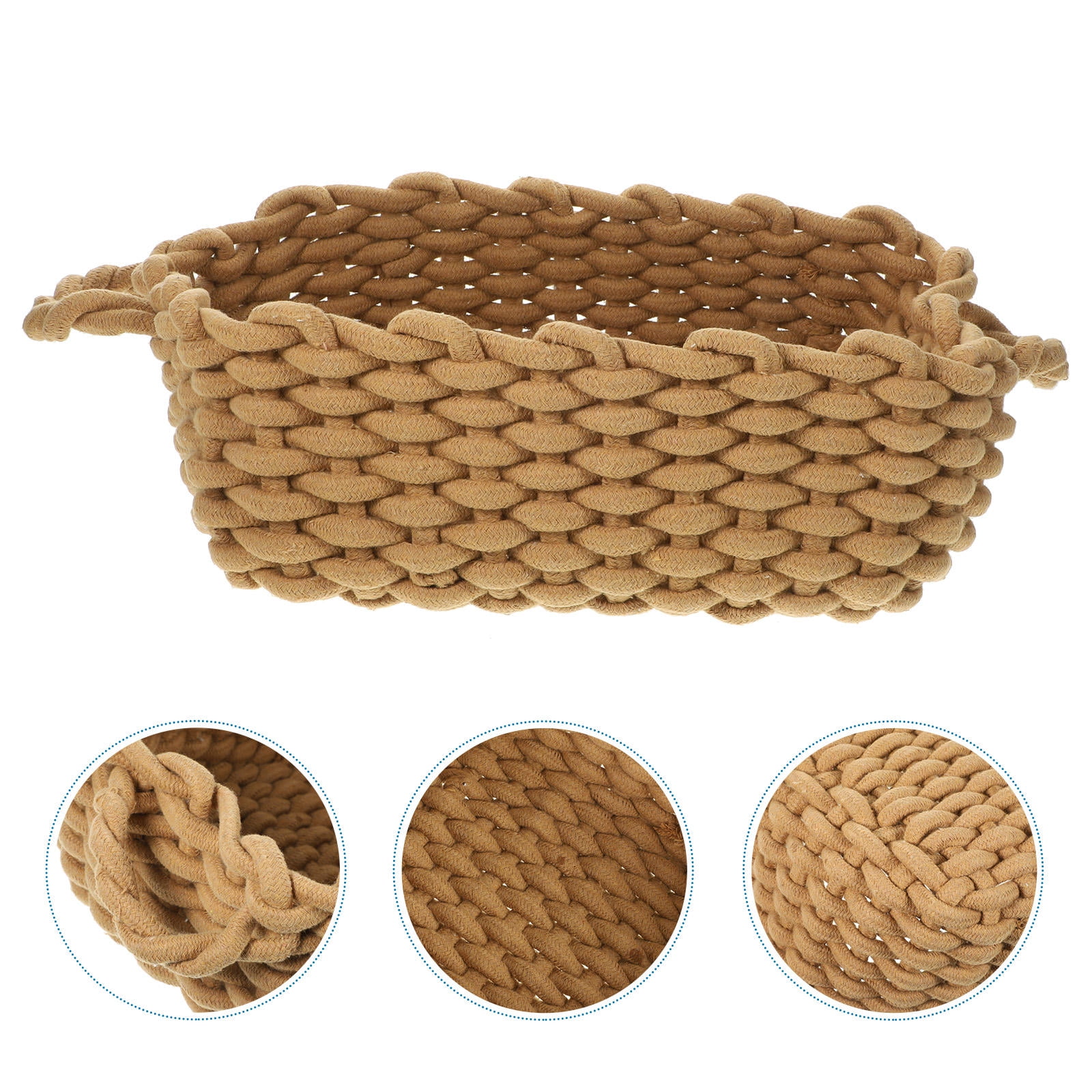 HOMEMAXS Organizer Bin Nordic Style Cotton Rope Woven Storage Basket ...
