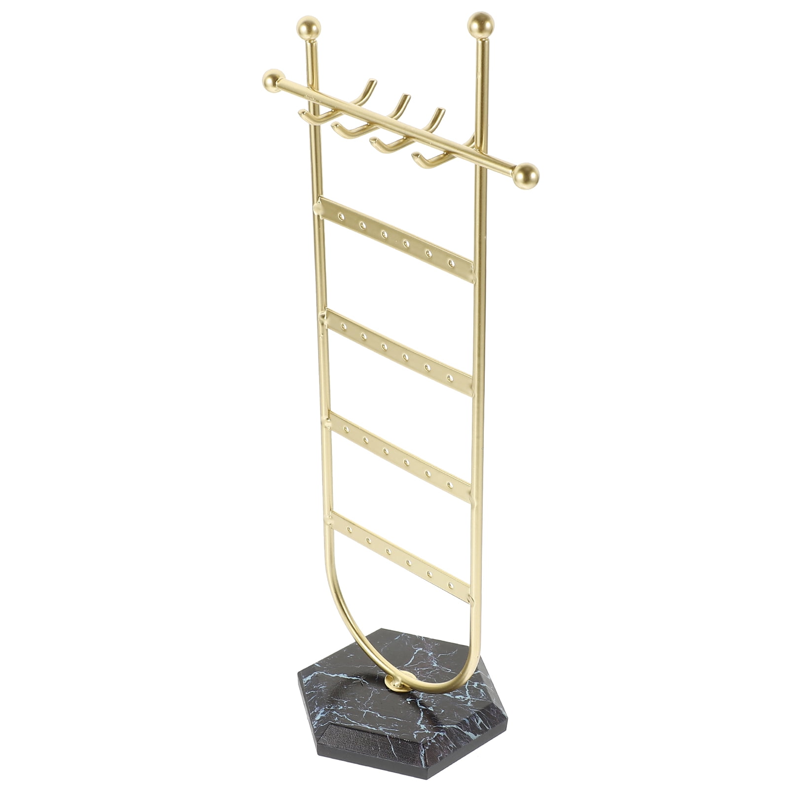 Black Iron Earring Holder Stand for Display with Large Capacity Multi ...
