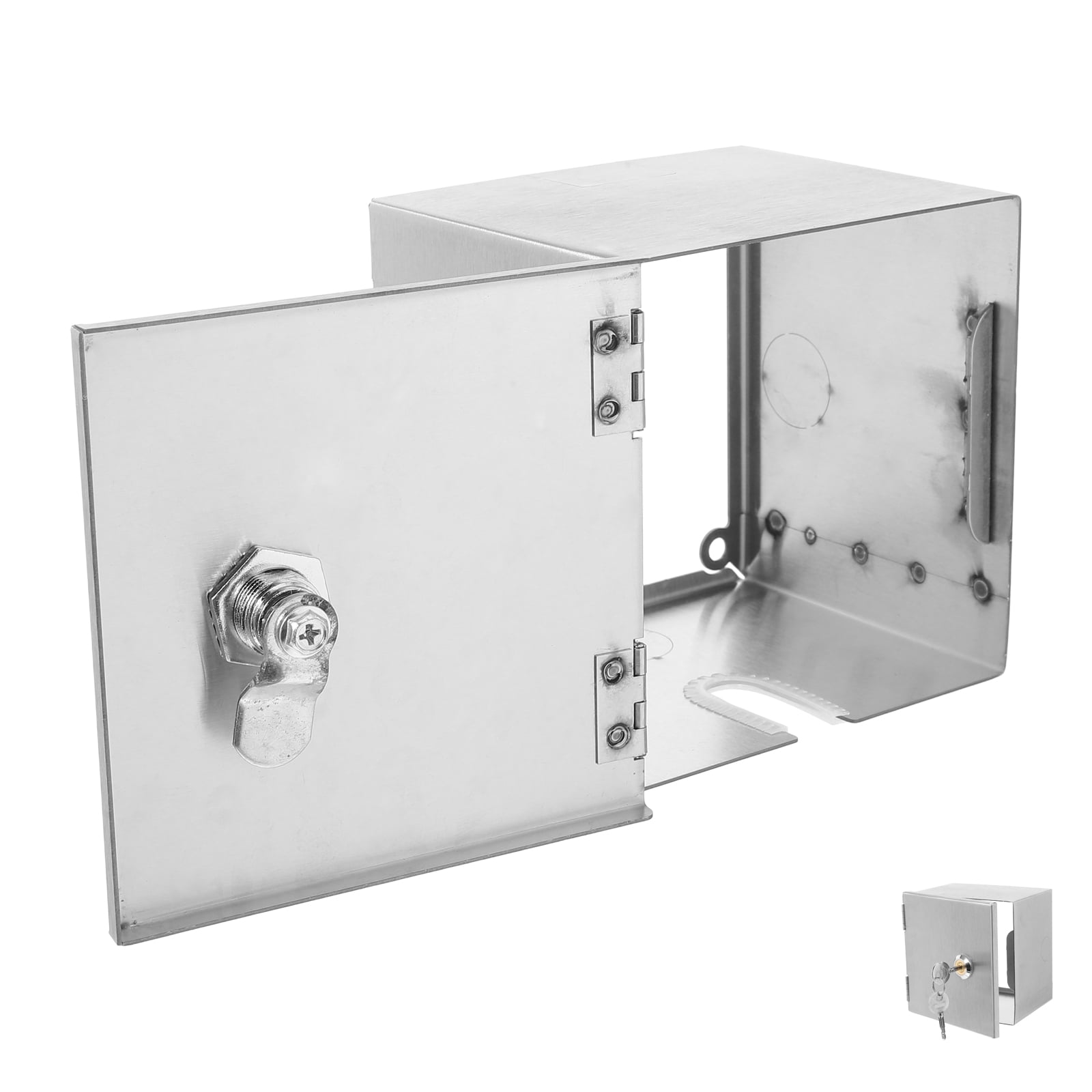 HOMEMAXS Outdoor Electrical Enclosure Box With Lock Waterproof Socket ...