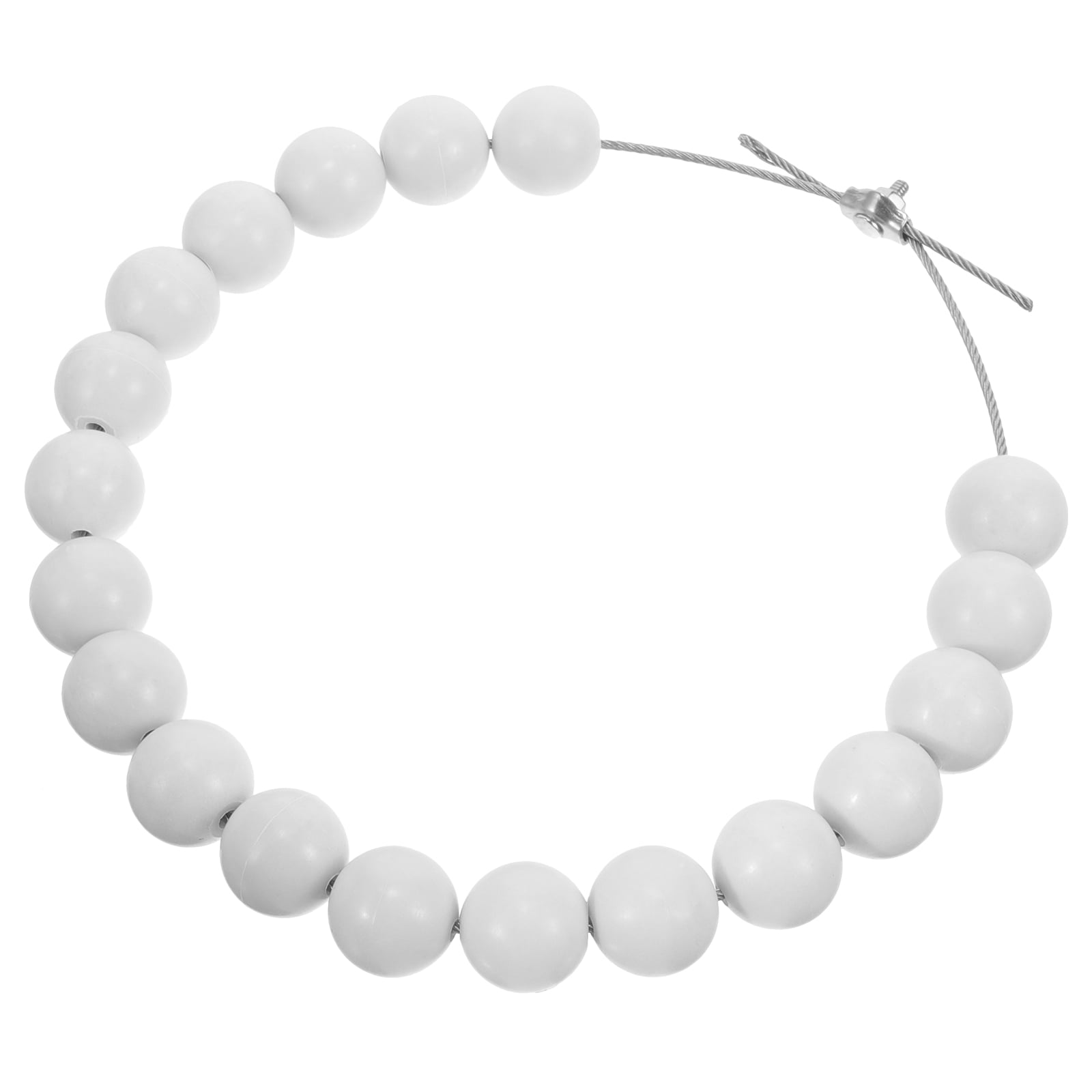 HOMEMAXS Outdoor Flagpole Accessories Festival Key Chain Poles White ...