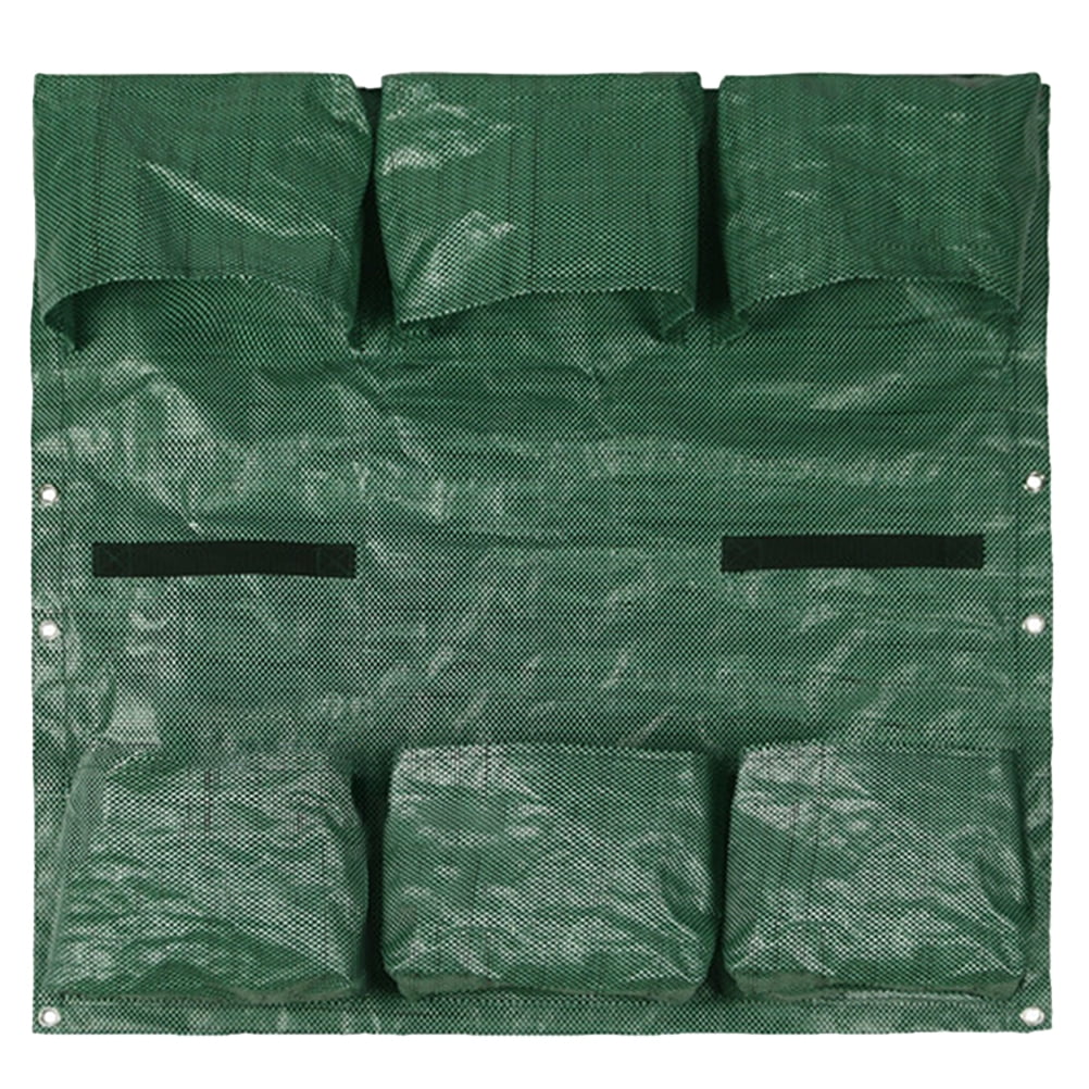 HOMEMAXS Outdoor Handrail Hanging Planting Bag PP Multi-Pocket Planter ...