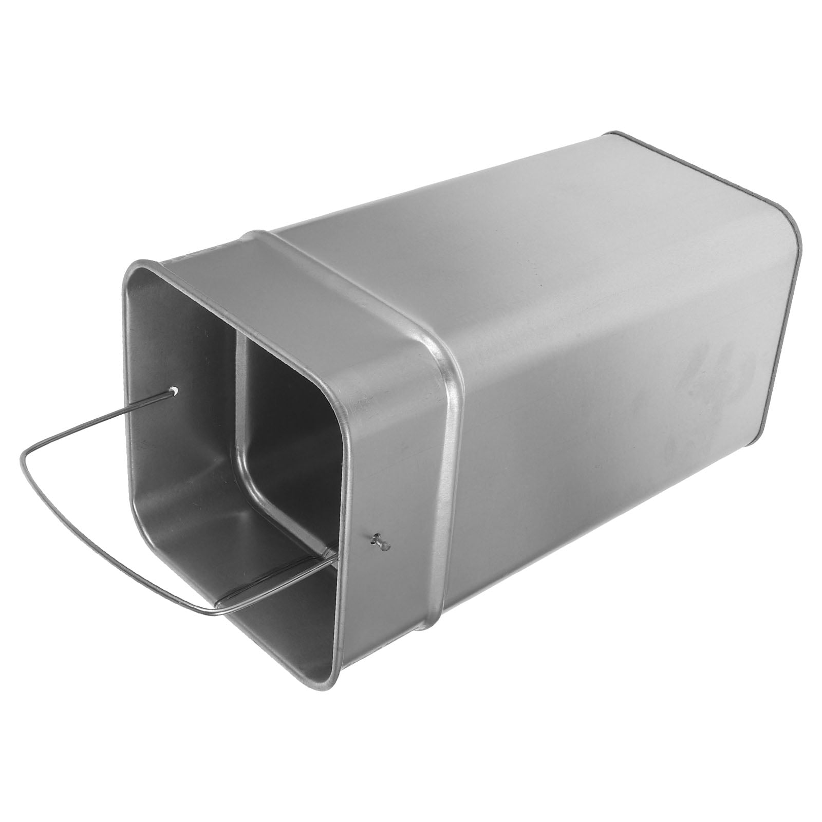 HOMEMAXS Outdoor Metal Bucket Garbage for Home Trash Can Recycling Bin ...