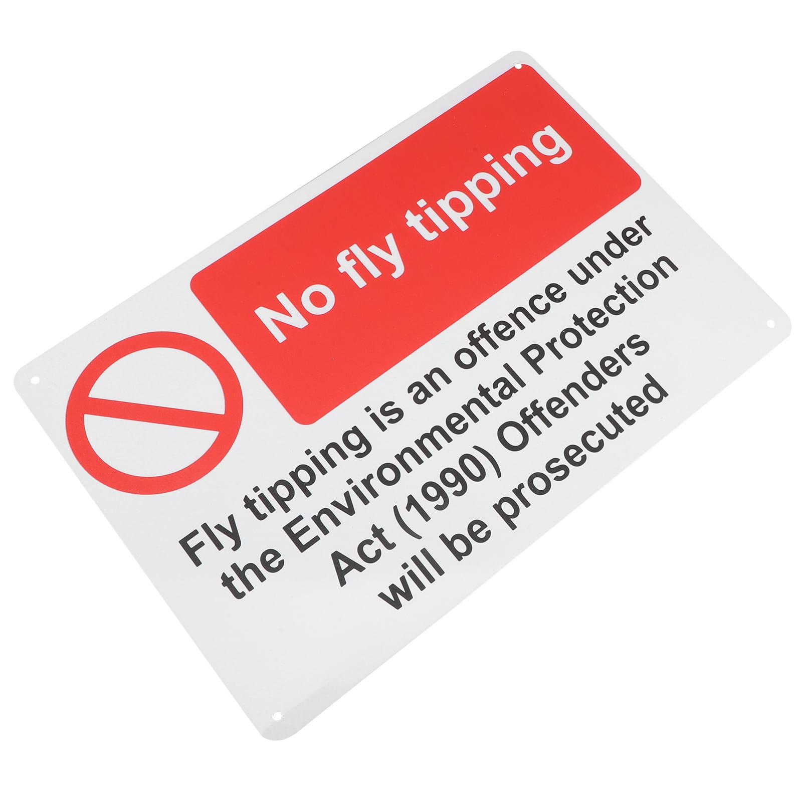 HOMEMAXS Outside No Littering Warning Sign Metal No Littering Sign No ...