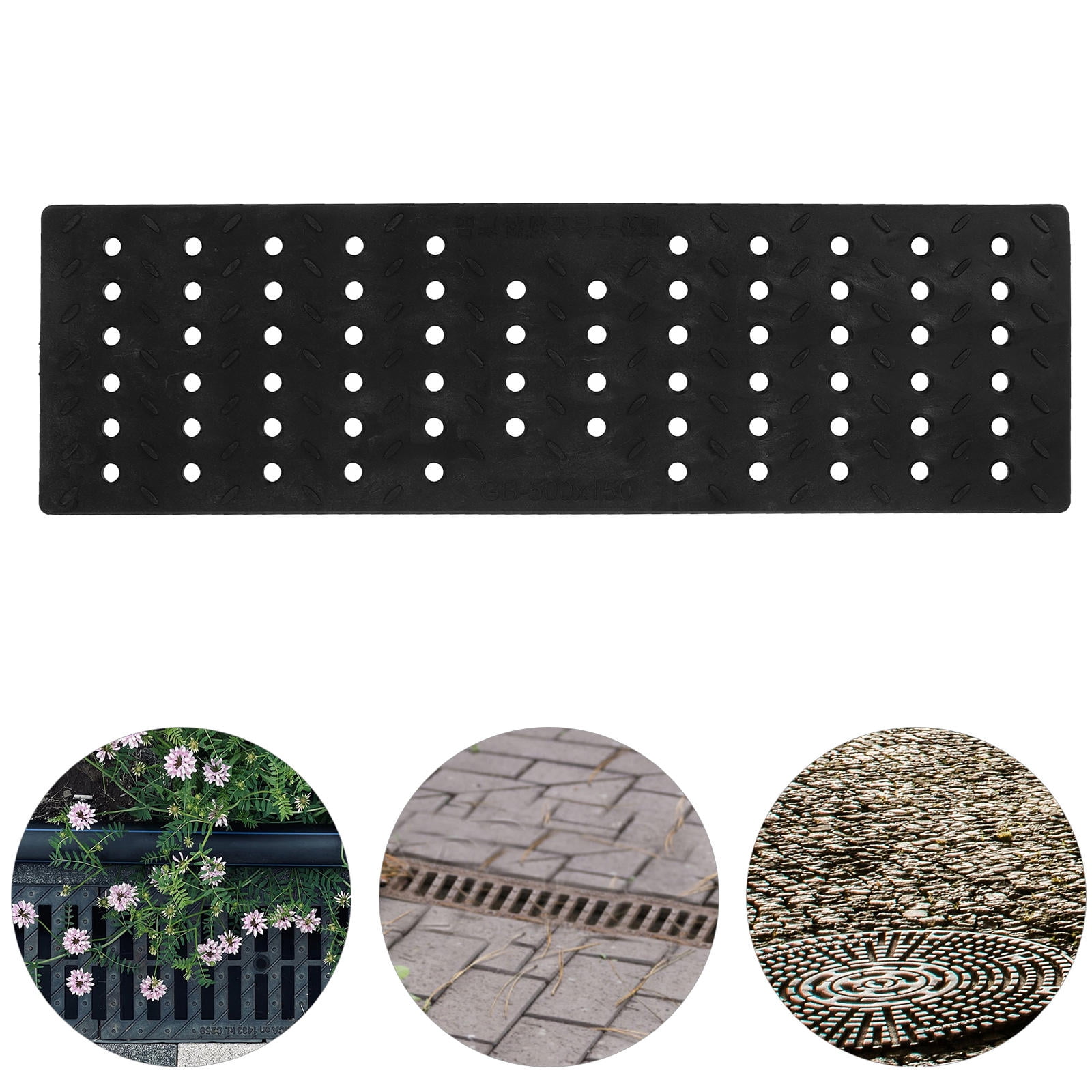 HOMEMAXS Outside Trench Drain Grate Plastic Trench Grate Outdoor Trench ...