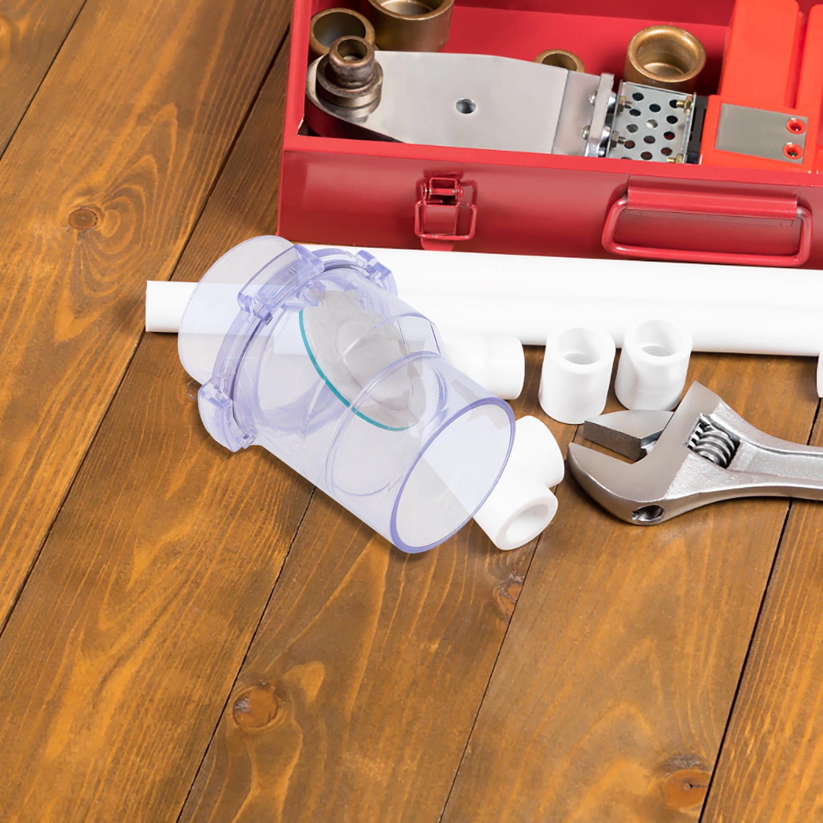 HOMEMAXS PVC Plumbing Check Valve -Way Valve for Water Pipe Non Return ...