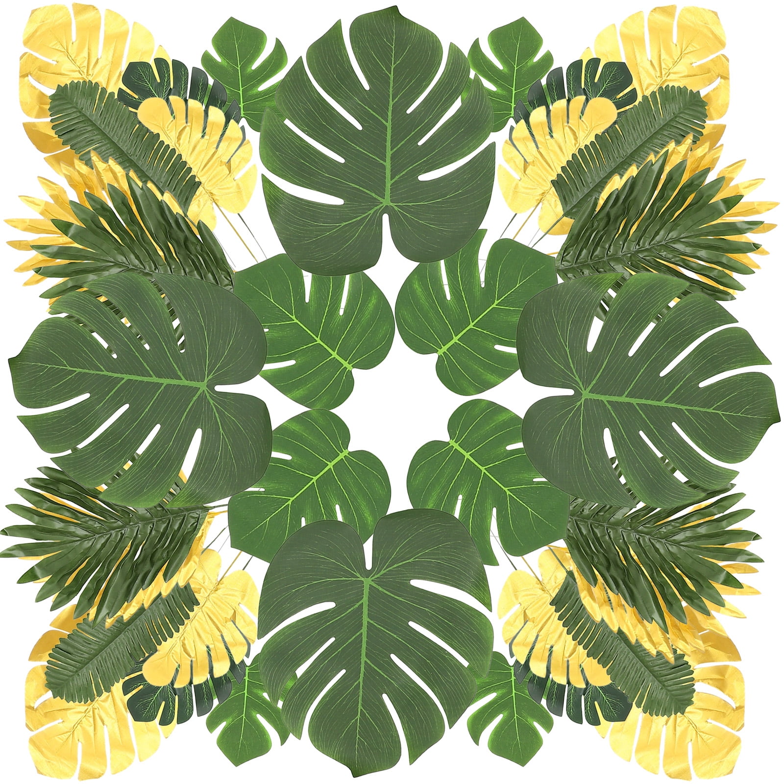 Palm Tree Artificial Leaves Leaf Summer Tabletop Decorations Banquet ...