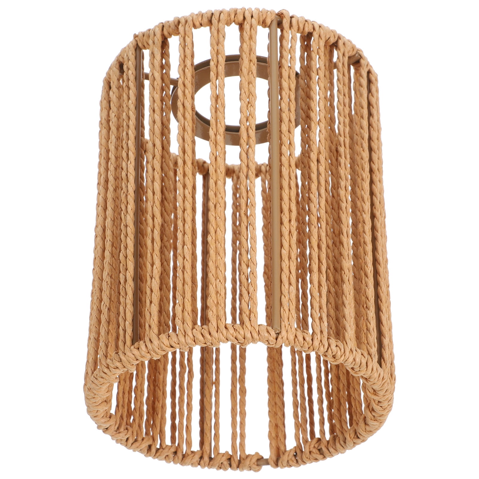 HOMEMAXS Paper Rope Lampshade Hanging Lamp Cover Rustic Pendant Light ...