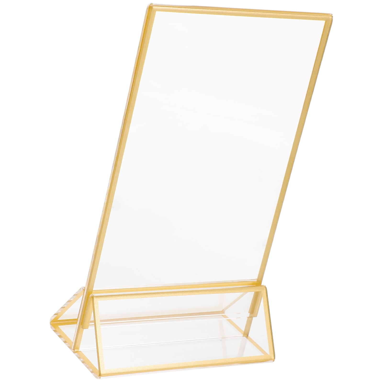 HOMEMAXS Paper Stand Display Table Menu Document Holders Flyer Golden ...