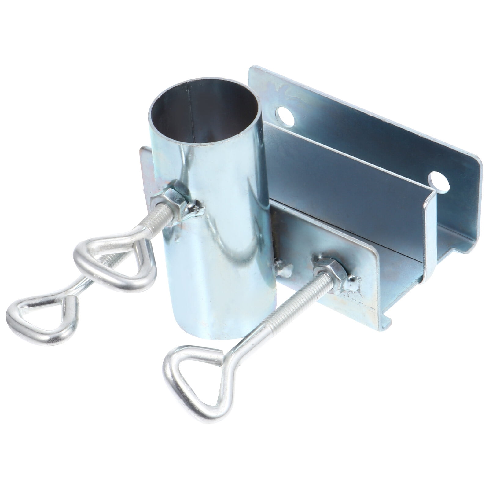 Parasol Holder Metal Hitch Mounted Umbrella Clamp Stand Silver ...