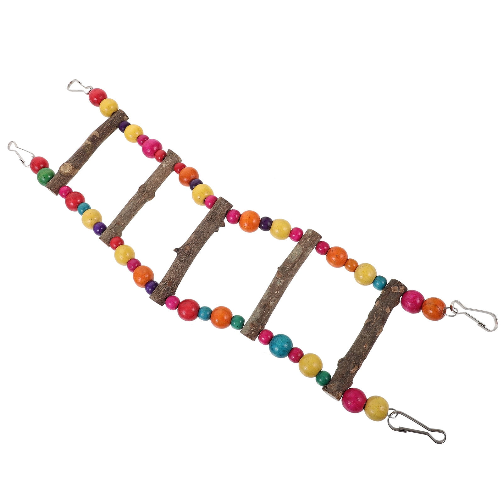 HOMEMAXS Parrot Cage Ladder Wood Bird Ladder Birds Toy Chinchilla Small ...