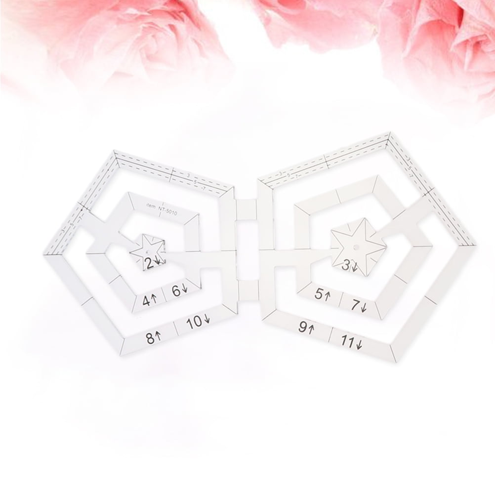 Patchwork Template Double Pengaton Quilting Ruler Twin Ruler Acrylic Transparent DIY Sewing Tool ...