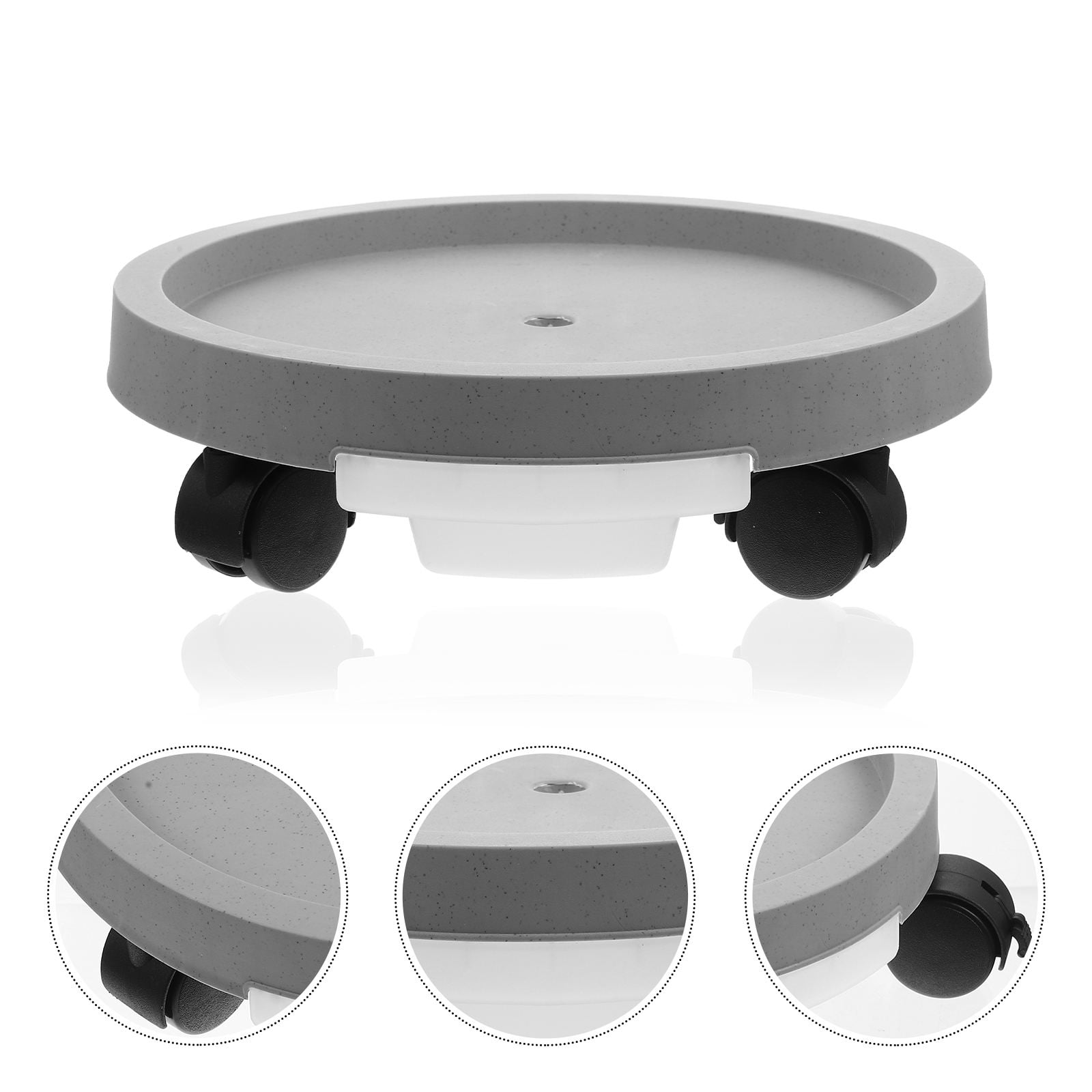 HOMEMAXS Patio Pot Stand with Casters Flowerpot Tray Water Conservation ...