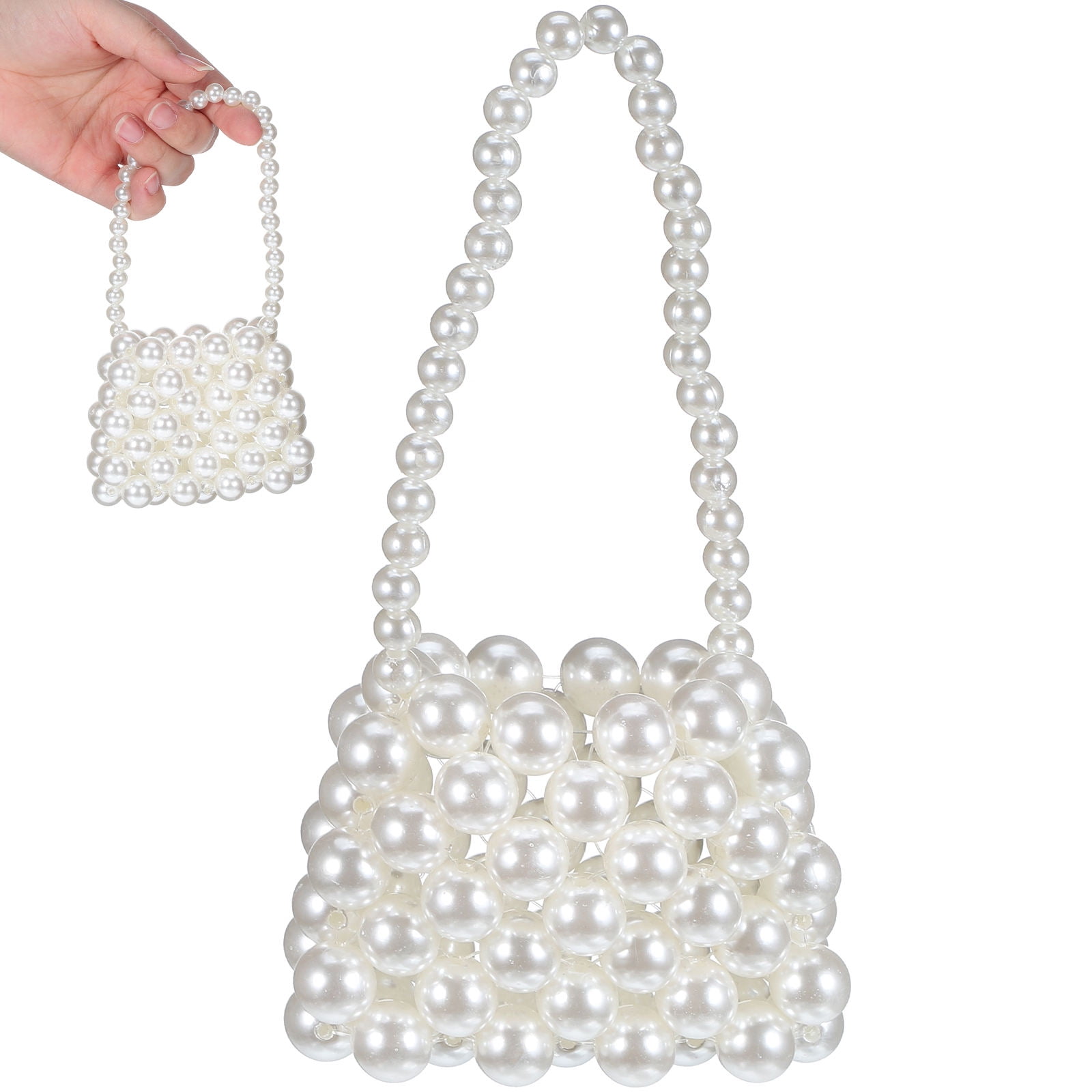 HOMEMAXS Pearl Handbag Pearl Clutch Coin Purse Change Purse Bridal ...