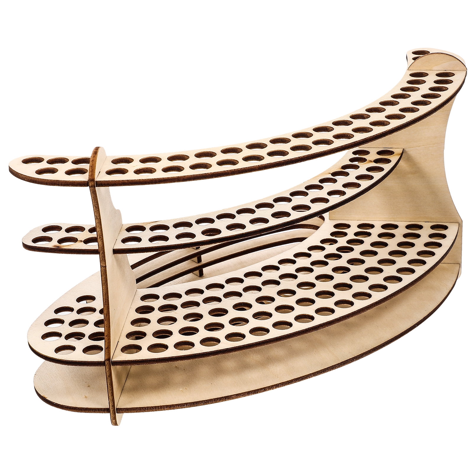 HOMEMAXS Pen Display DIY Wooden Holder Crayon Stand Office - Walmart.com