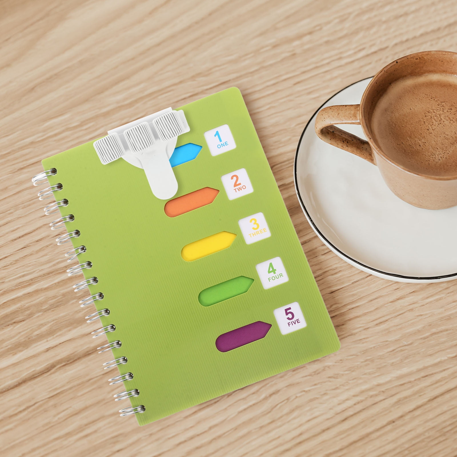 Pen Holder Clips Notebook Spring Clip Pen Holder 3-Hole Binder Pen ...