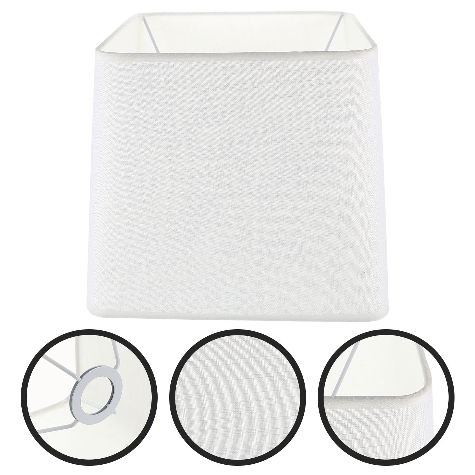 Pendant Light Cover Solid-color Shade for Table Lamp Square Lampshades ...