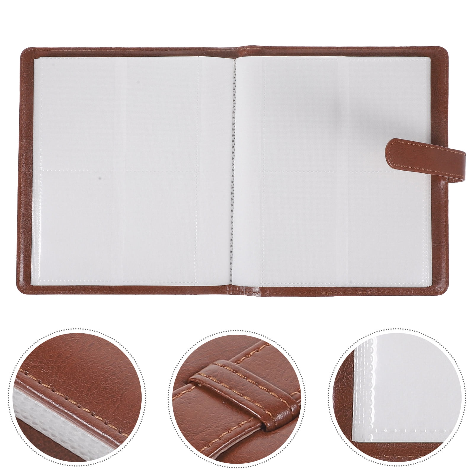 HOMEMAXS PU Photo Album for Photo Storage Brown Color Perfect Gift for ...