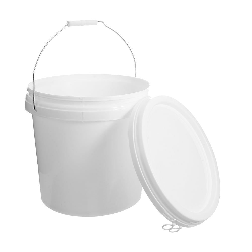 Pigment Bucket Paint Container Pail with Handle Storage Lid White ...