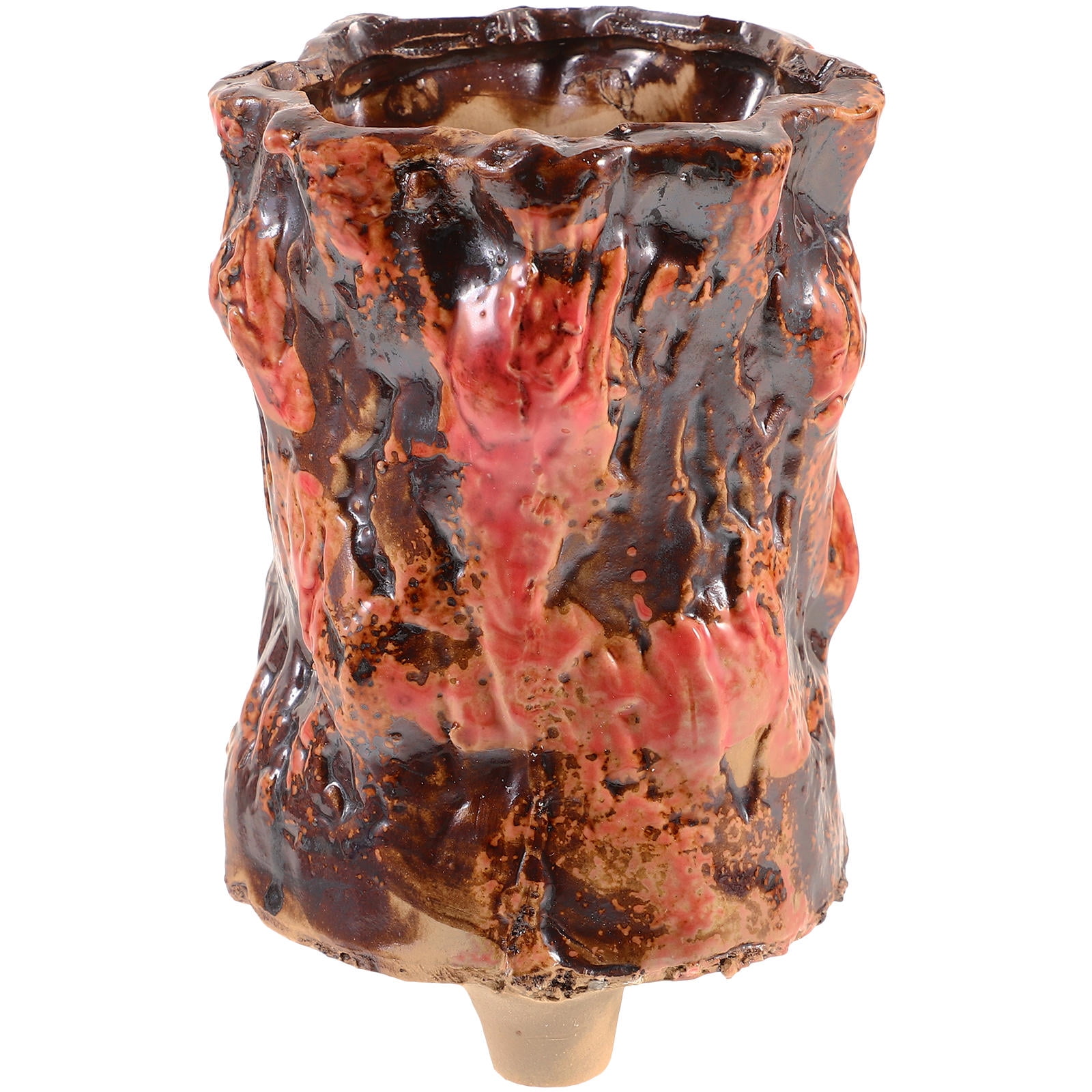 Minkissy Round Ceramic Flower Pot for Garden and Balcony Home Decor ...