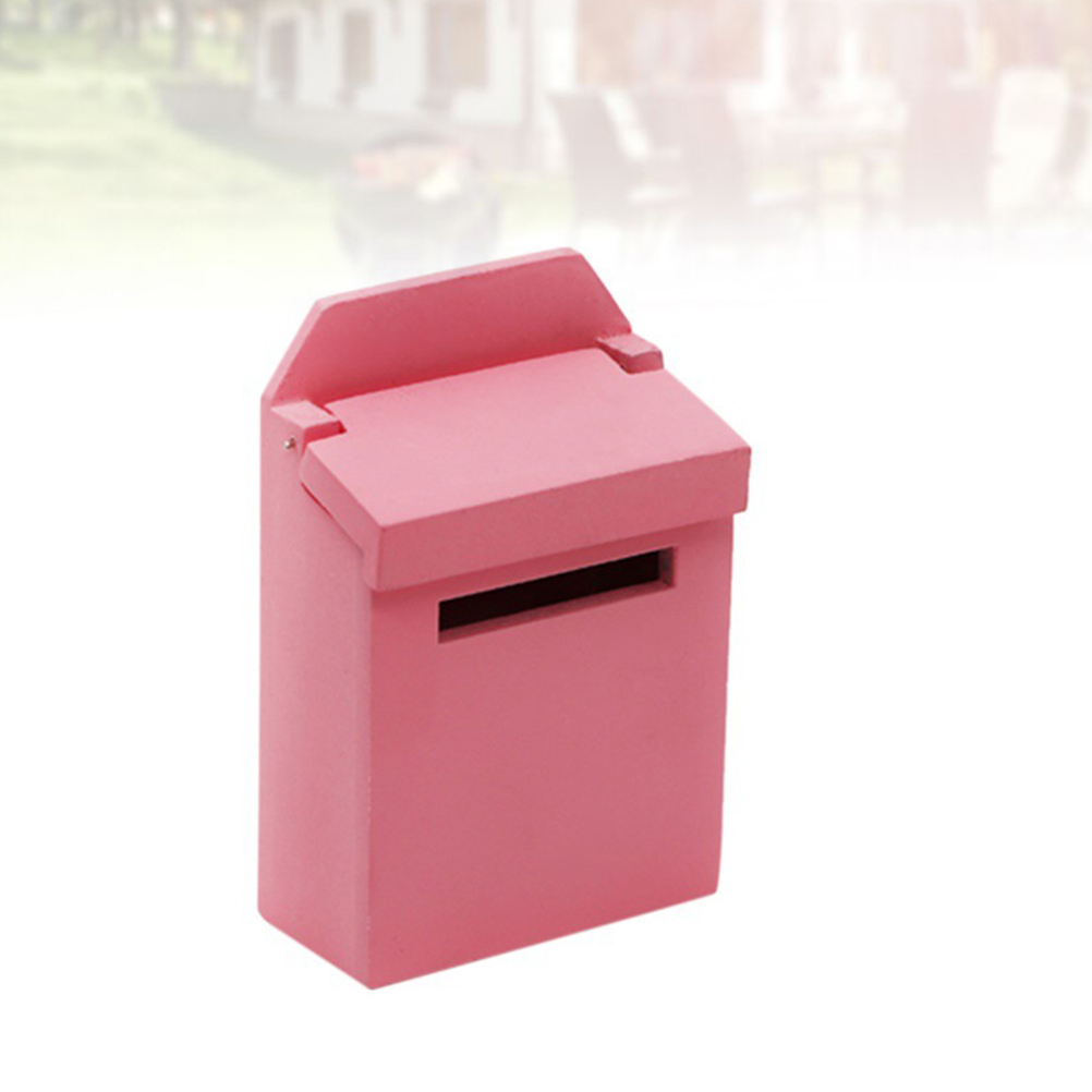 Pink Mini Mailbox for Miniature Furniture and Scene Props Made of ...