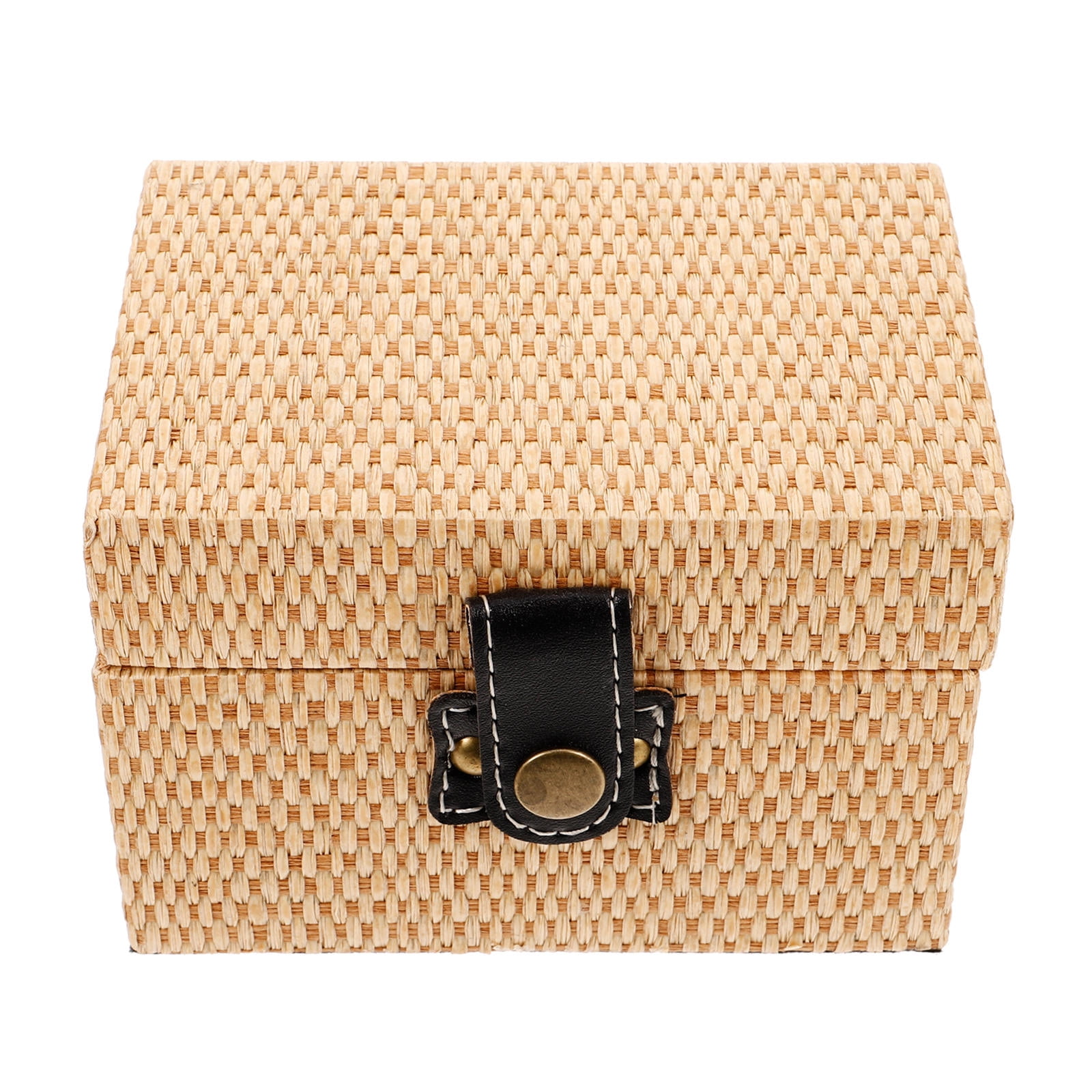 HOMEMAXS Pink Wooden Jewelry Organizer Box with Lid for Storage Crafts and Keepsakes Small Size ...