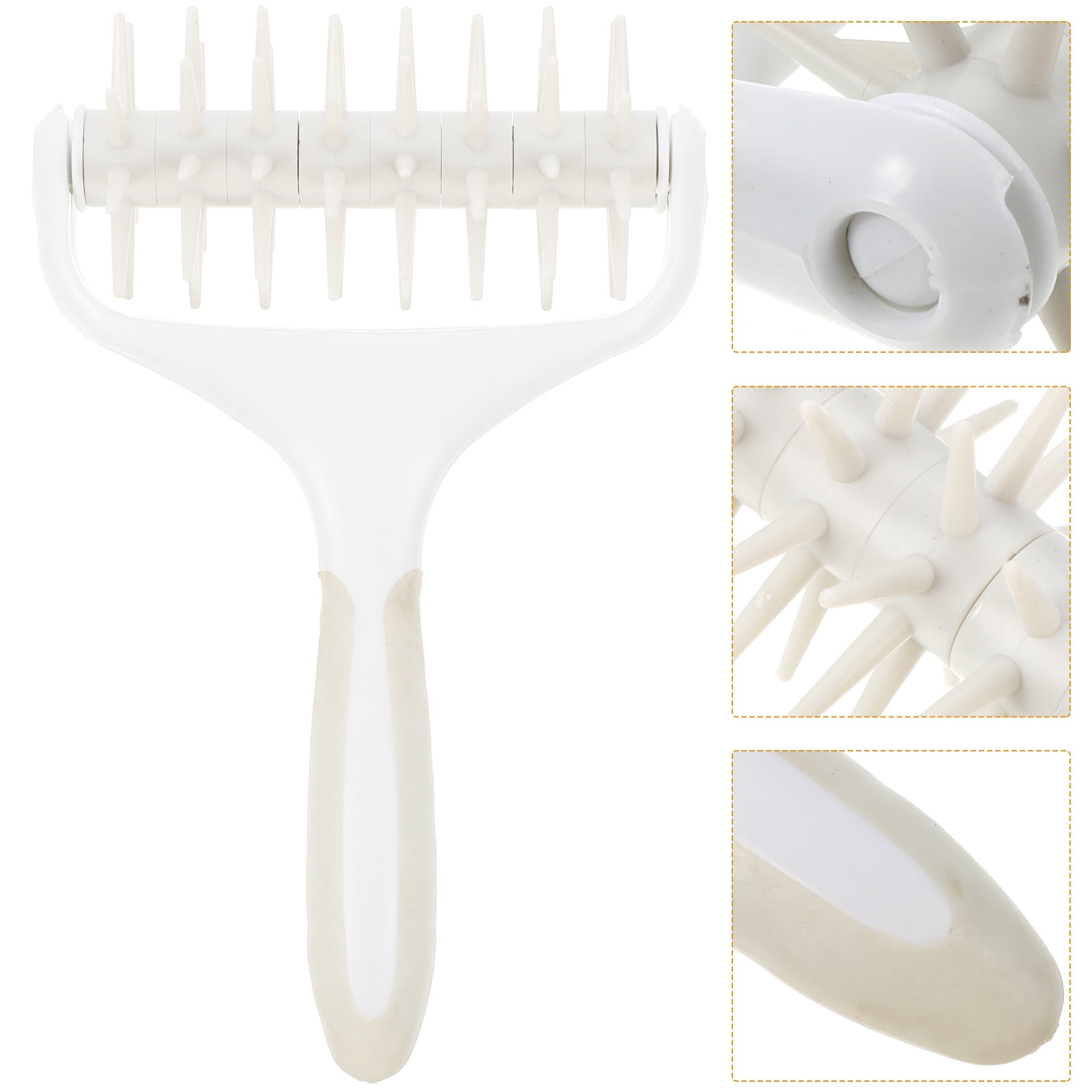 HOMEMAXS Pizza Dough Docker Dough Docker Roller Spike Pastry Hole Maker ...