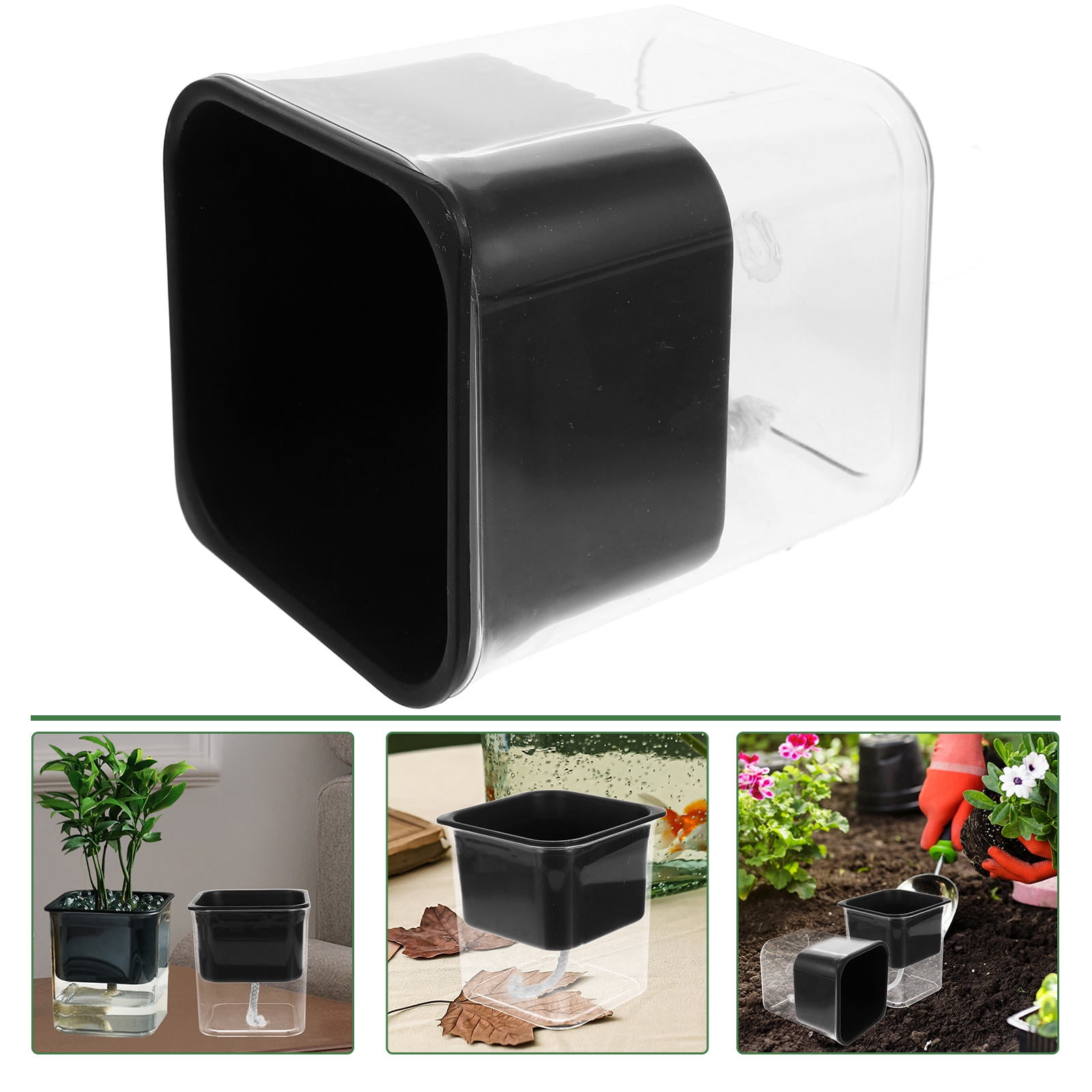 HOMEMAXS Planter Automatic Water Absorbent Flower Pot Water-absorbing ...