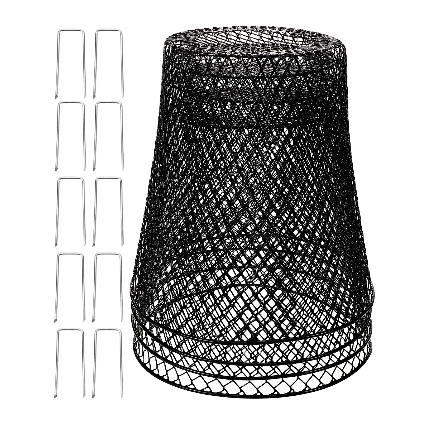 HOMEMAXS Plant Cover Reusable Protector Collapsible Wicker Garbage Bin ...