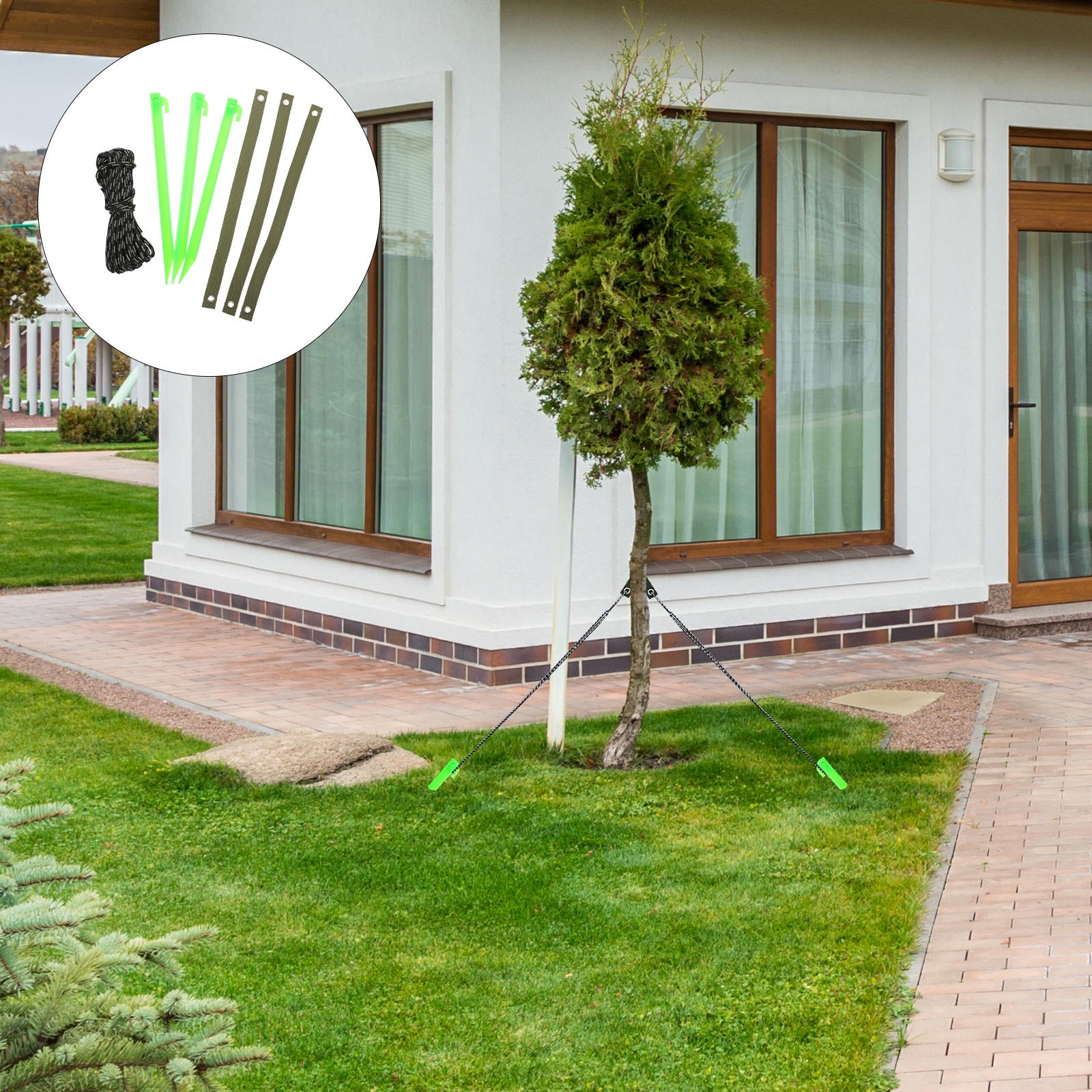 HOMEMAXS Plant Stand Outdoor Support Anchor Anchors Tree Fixing Kit ...