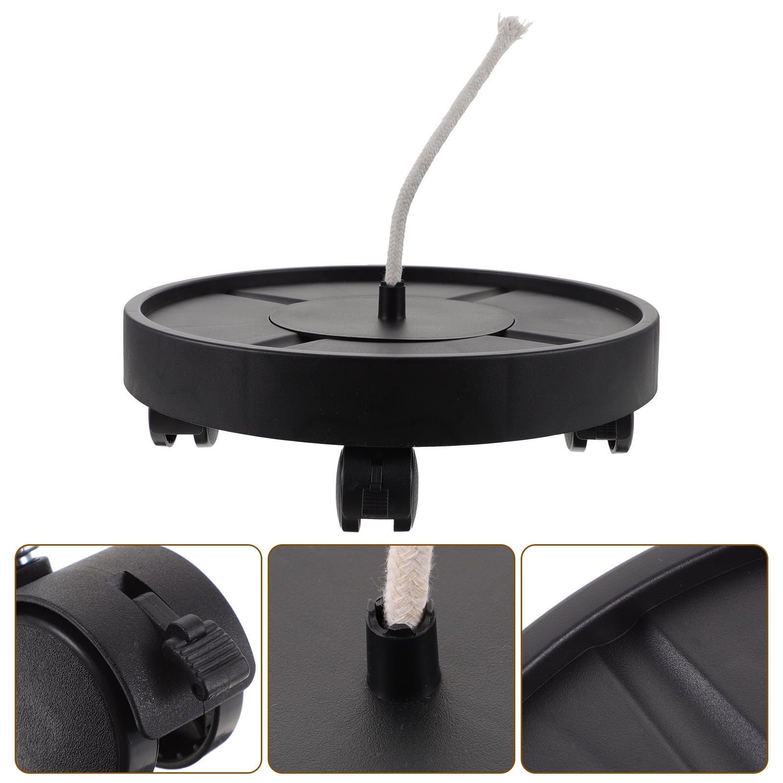 HOMEMAXS Plant Tray with Built-in Wheels Rolling Planter Trolley with ...