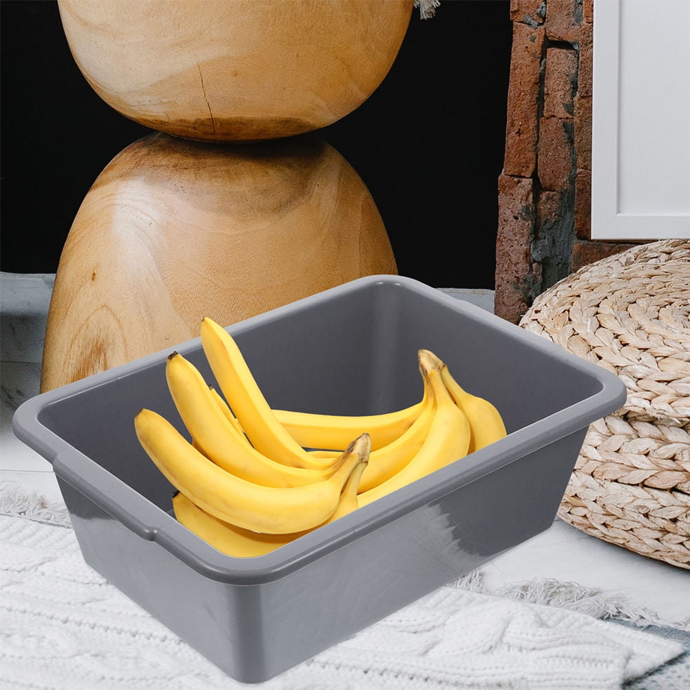 Plastic Bus Tub Gallon Grey Commercial Bus Tub Plastic Utility Tote Bin ...