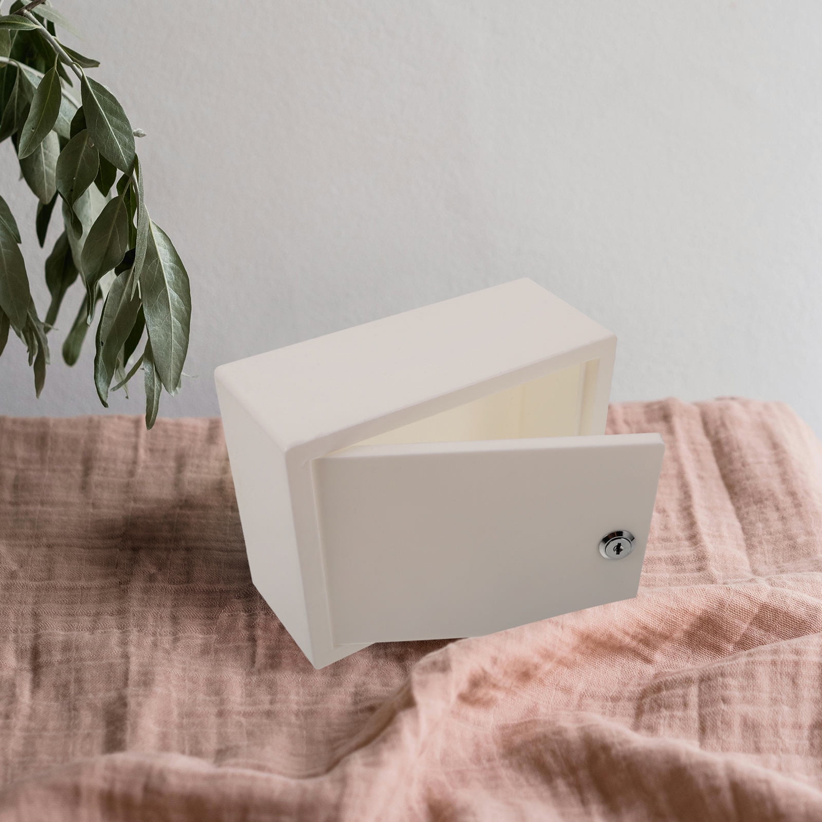 HOMEMAXS Plastic Cabinet Storage Box With Lock And 2 Keys Secret ...