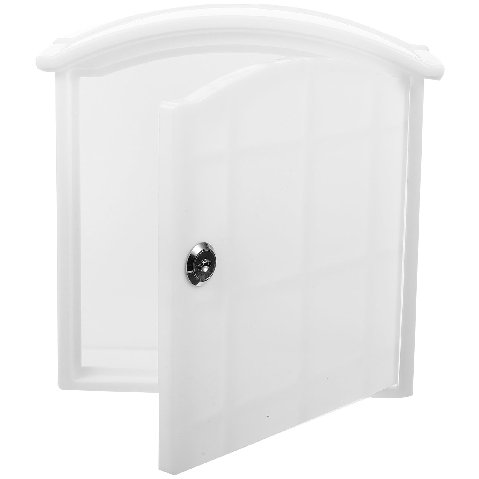 HOMEMAXS Plastic Delivery Box Wall Mounted Milk Box with Lock Hanging ...