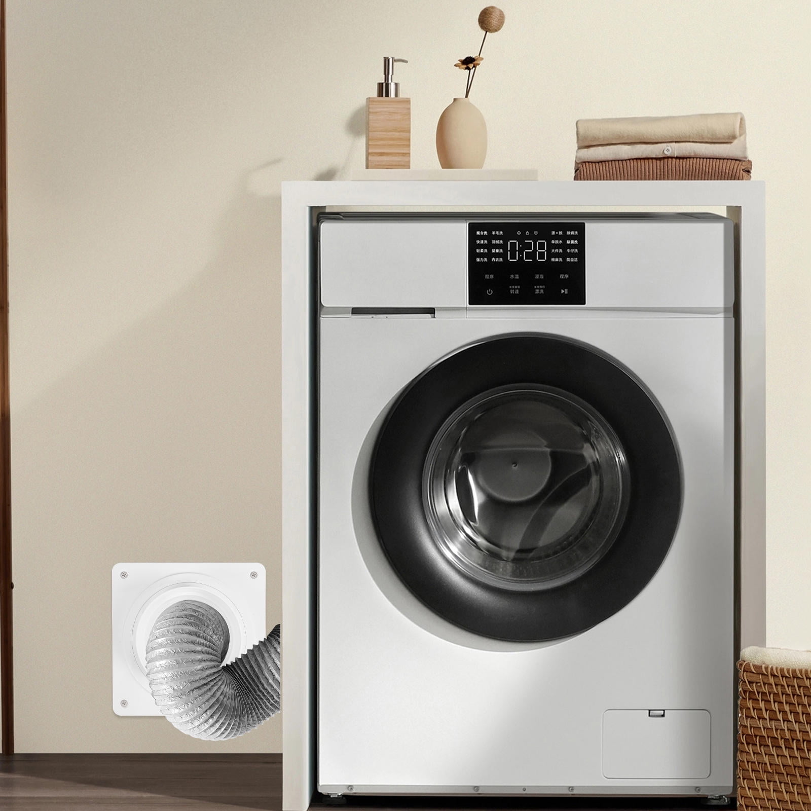 HOMEMAXS Plastic Duct Connector Dryer Vent Connector Ventilation Guide ...