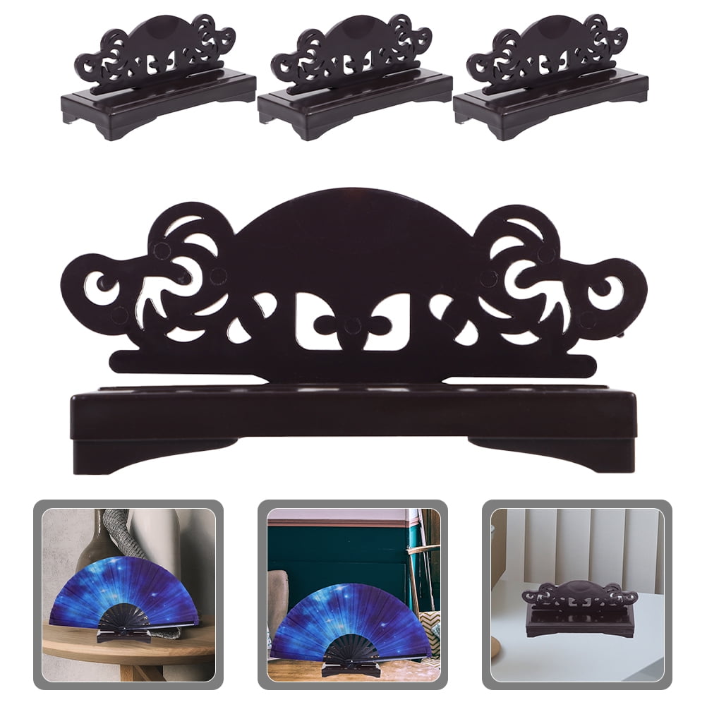 HOMEMAXS 4Pcs Plastic Hand Fan Display Frame for Men and Women Chinese ...