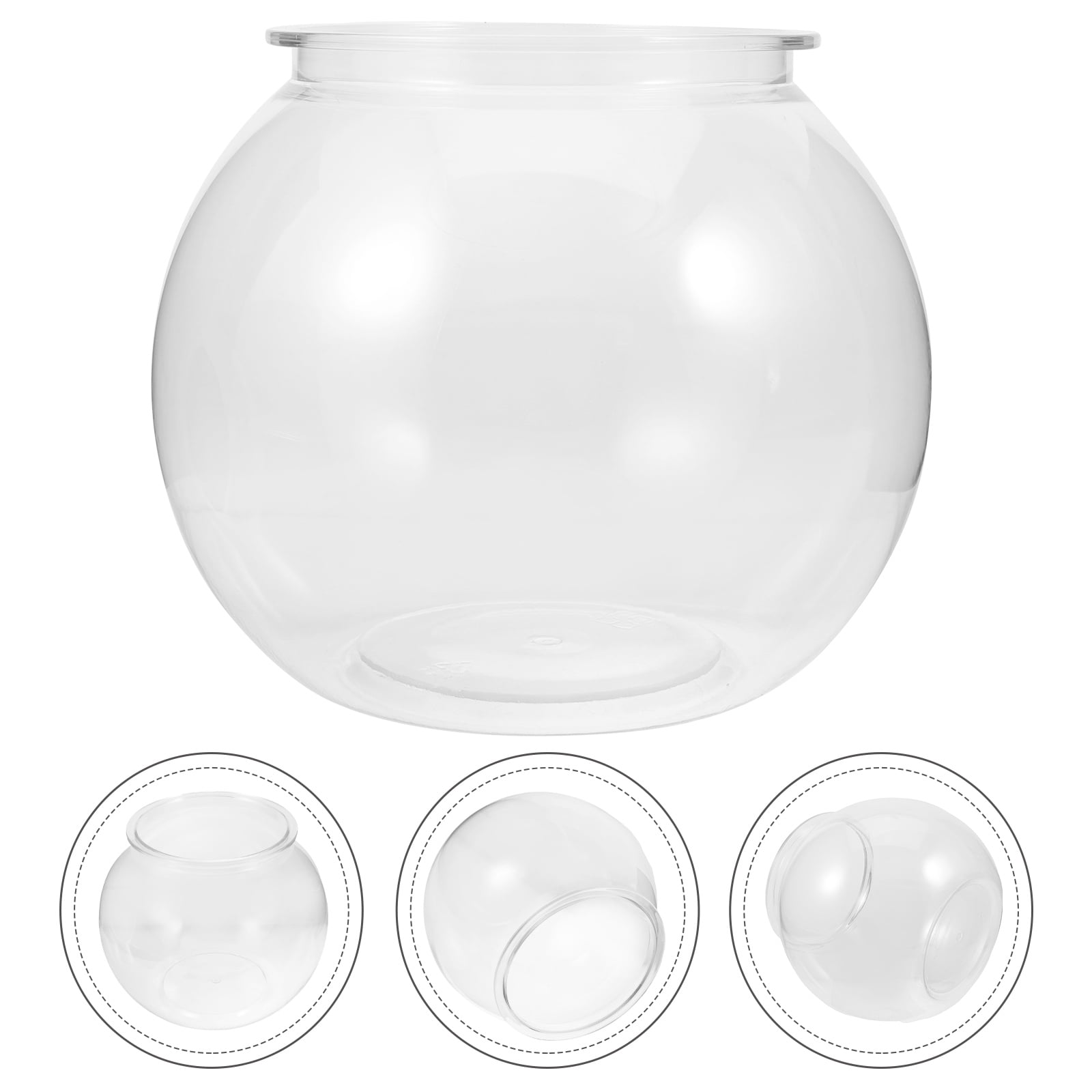 HOMEMAXS Plastic Goldfish Tank Decorative Mini Desktop Aquarium Cool ...