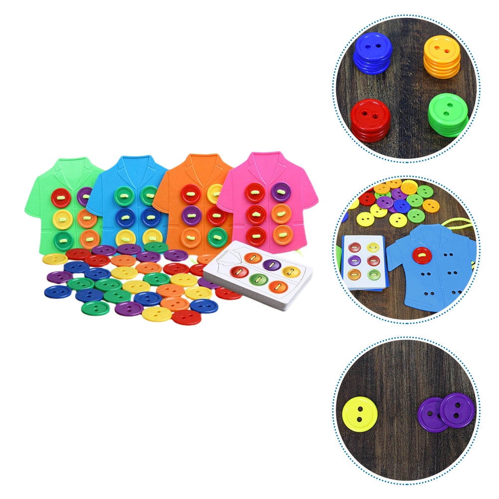 Plastic Interactive Lacing Toys for Kids to Learn Button Threading and ...