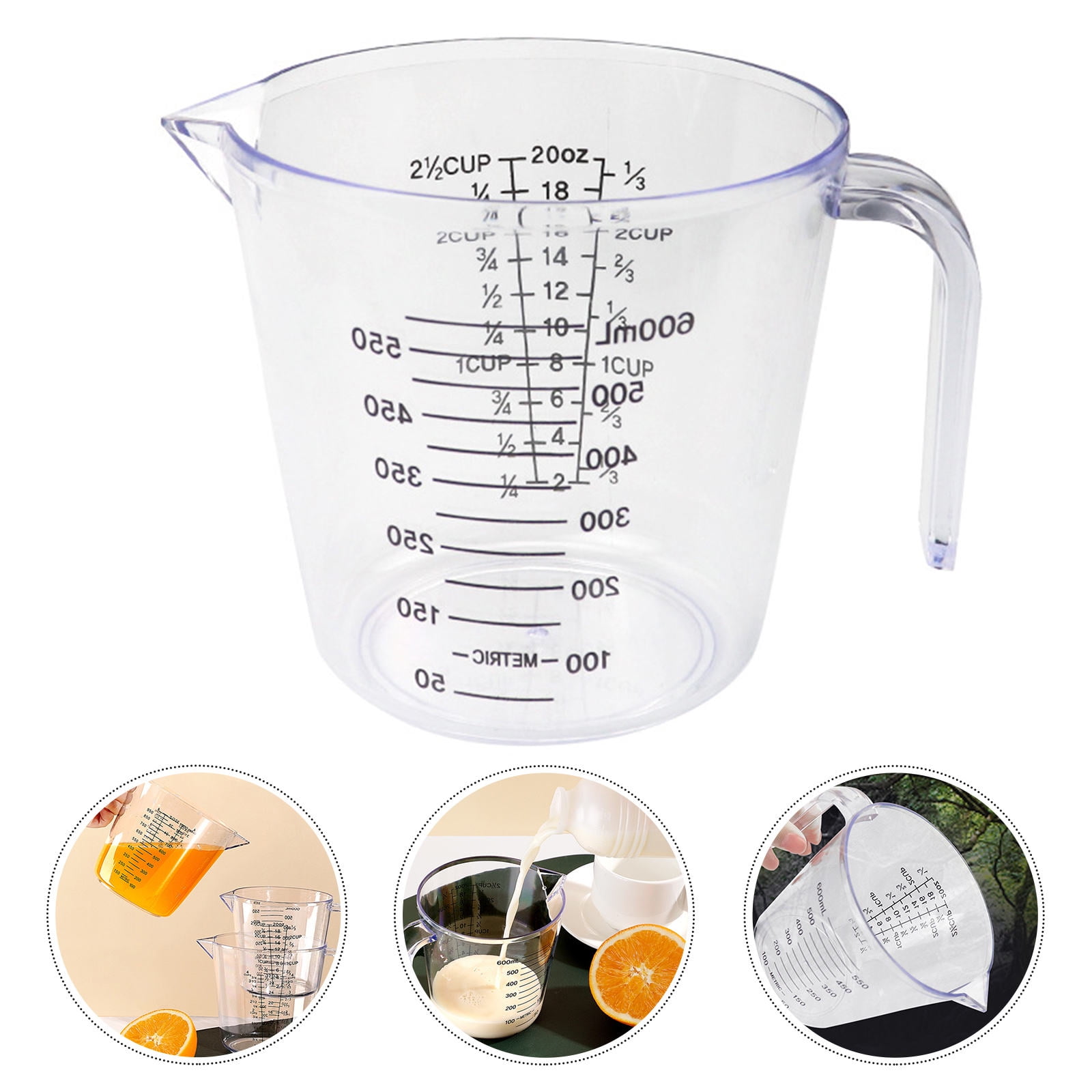 Plastic Measuring Cup Plastic Beaker Kitchen Measuring Cup Container ...