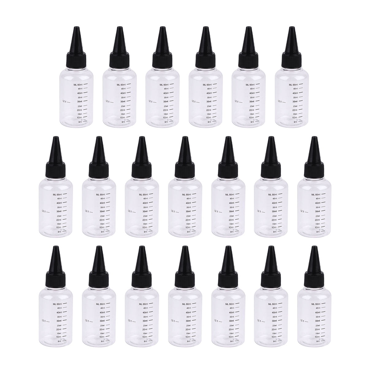 HOMEMAXS Plastic Paint Bottles Liquid Containers Tip Drop Design Travel ...