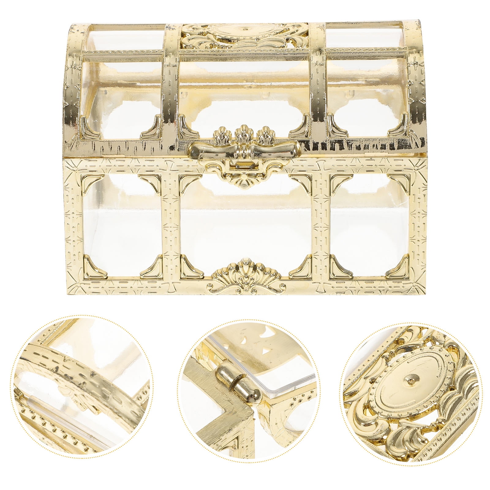 HOMEMAXS Plastic Pirate Treasure Chest for Kids Great for Storage and ...